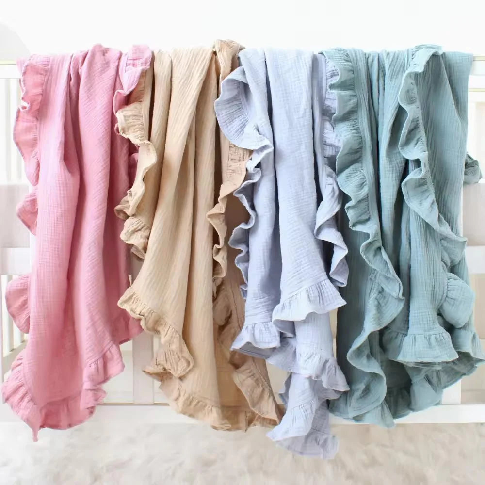 Assorted Colours Ruffle Blanket – Skai Lama Demo Store