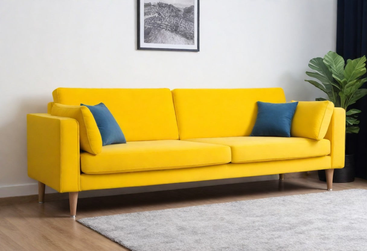 Yellow Sofa – Skai Lama Demo Store
